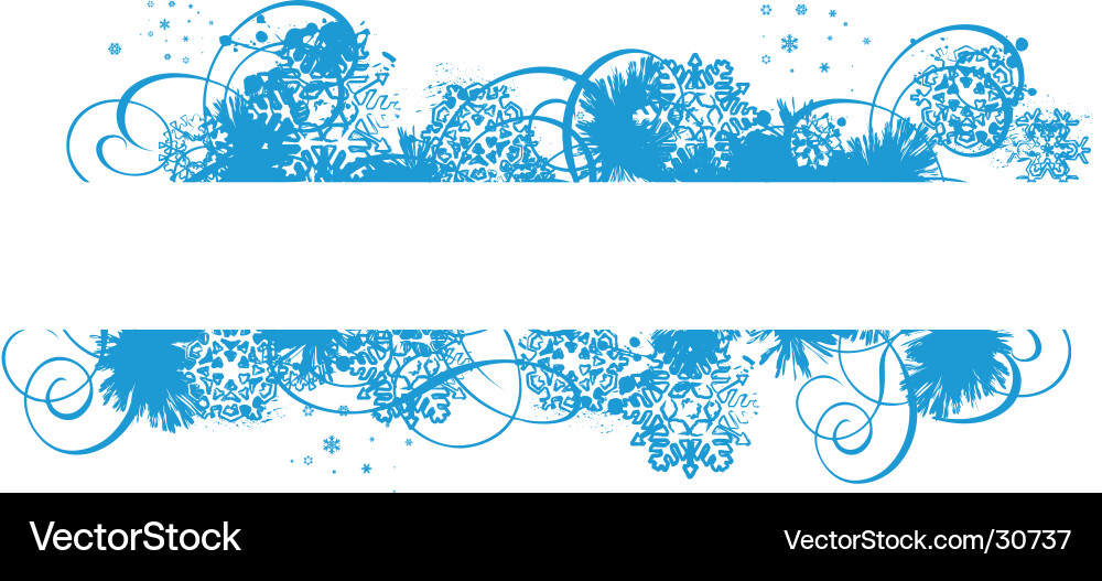 Winter Frosty Border Royalty Free Vector Image