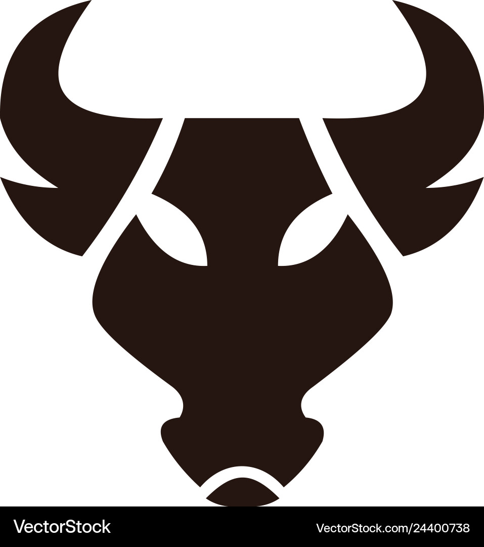 Bull horn animal Royalty Free Vector Image - VectorStock