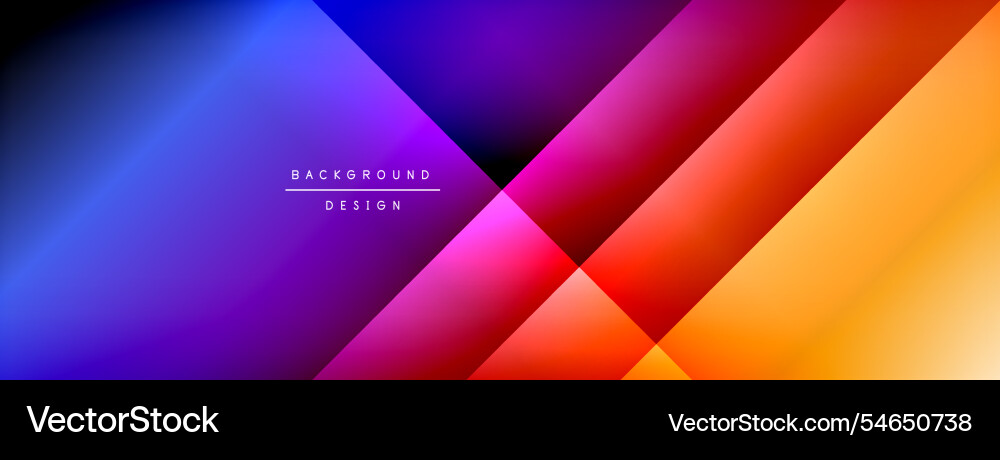 Colorful gradient with lines made of shadow Vector Image