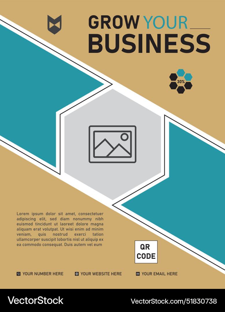 Corporate amp creative business flyer template vec