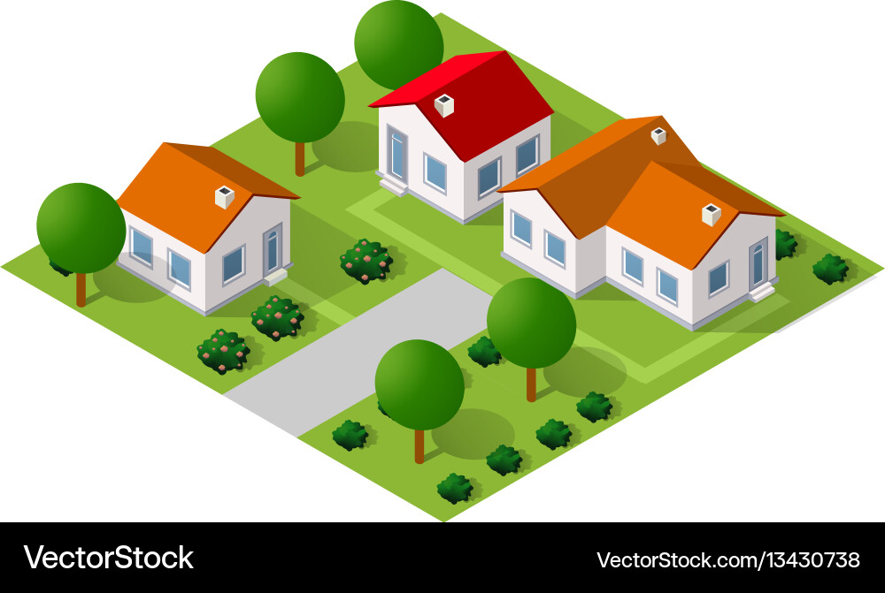Isometric House Icon Royalty Free Vector Image