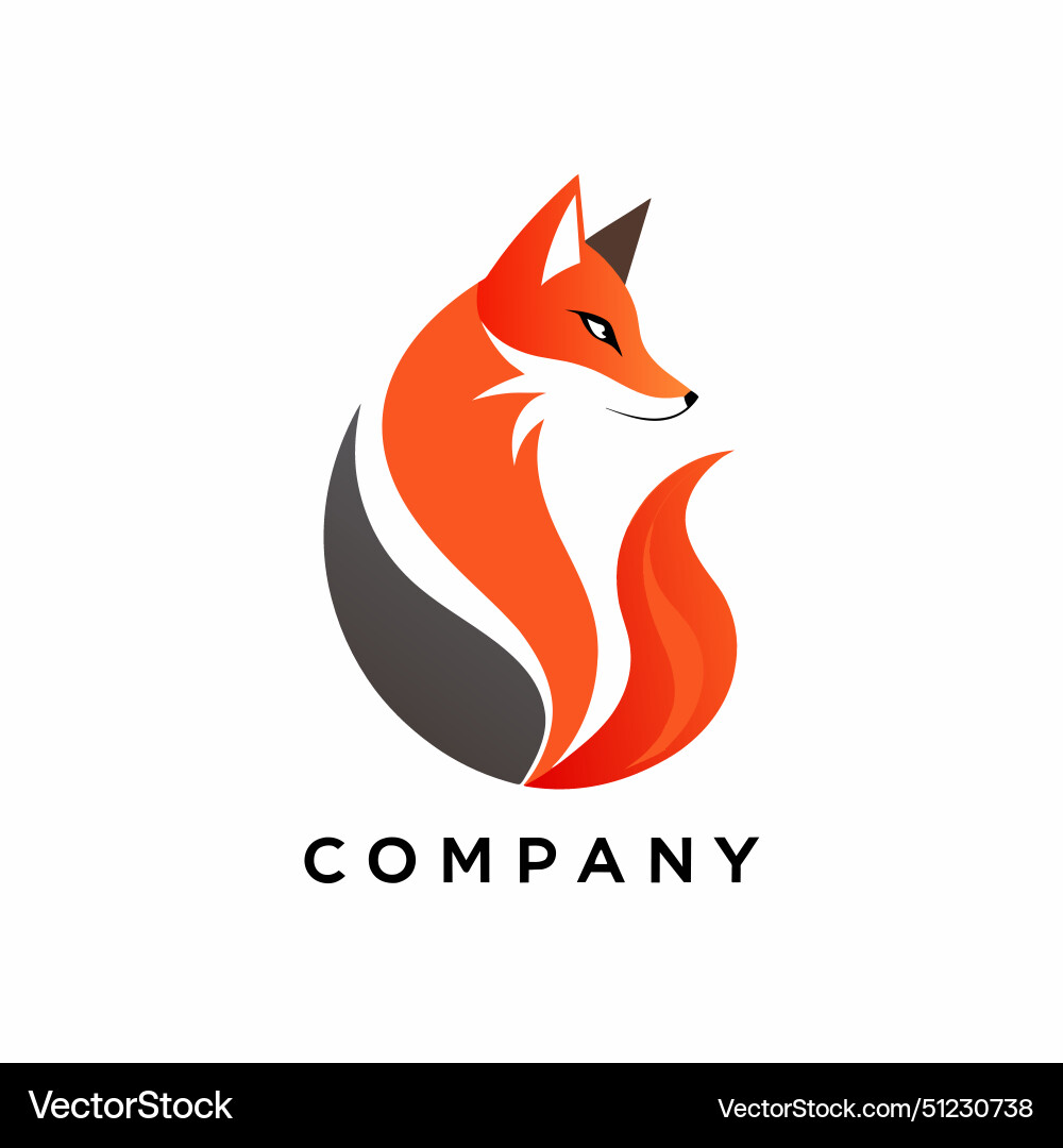 Logo fox company Royalty Free Vector Image - VectorStock