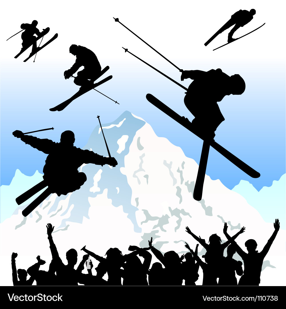 Ski Royalty Free Vector Image - VectorStock