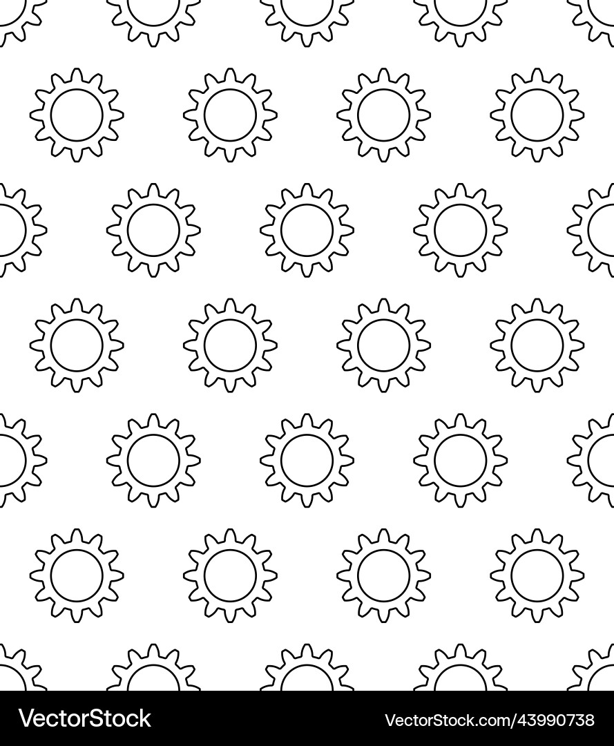 Tooth wheel pattern Royalty Free Vector Image - VectorStock