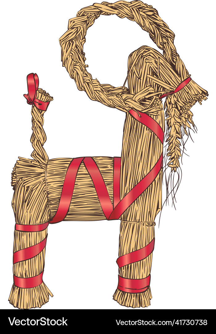 Yule goat Royalty Free Vector Image - VectorStock