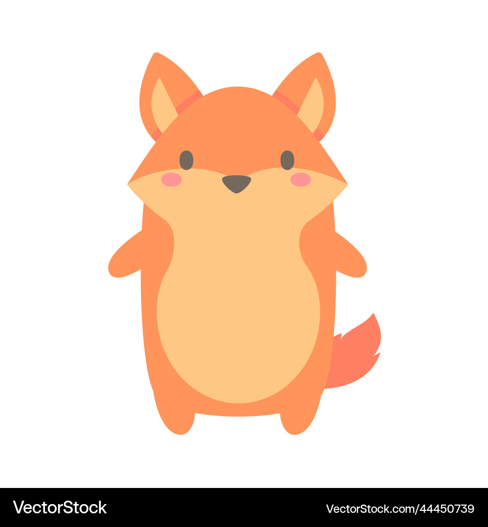 Cute wild animal cartoon text frame Royalty Free Vector