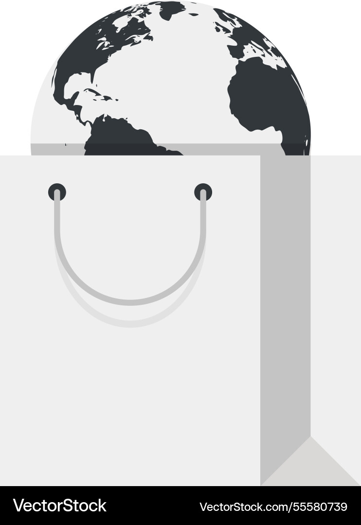 International commerce flat web icon concept Vector Image