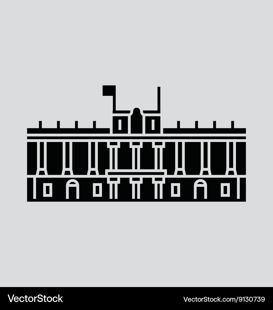 Royal palace of madrid Royalty Free Vector Image
