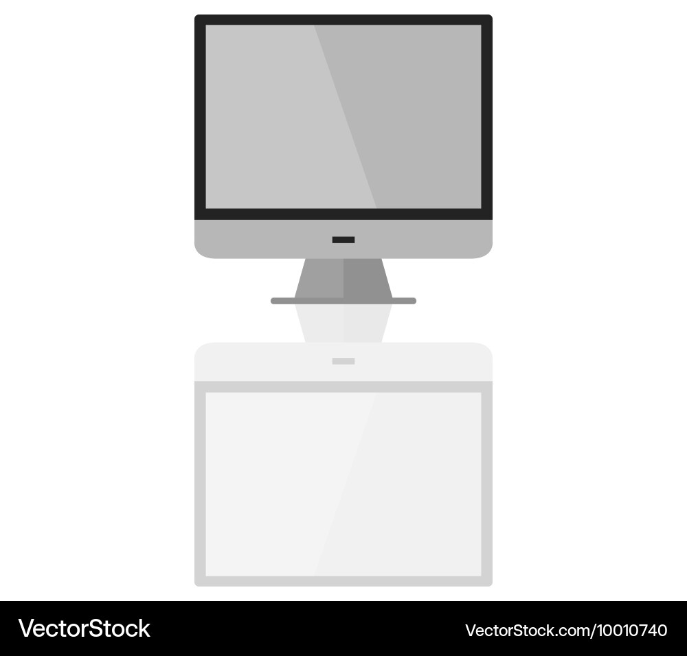 Pc monitor Royalty Free Vector Image - VectorStock