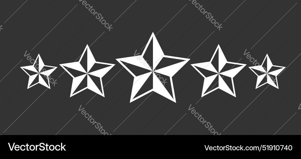 White stars Royalty Free Vector Image - VectorStock