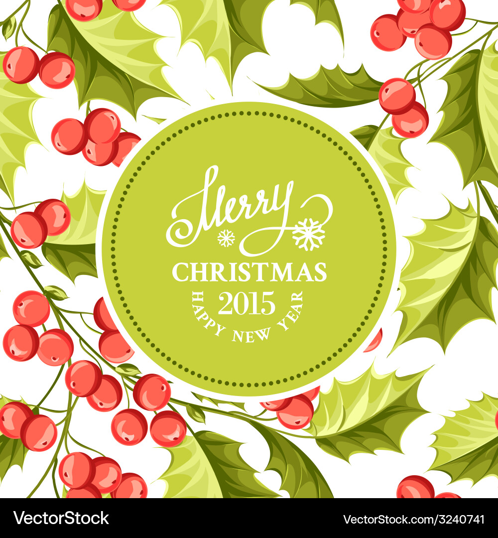 Holiday card Royalty Free Vector Image - VectorStock