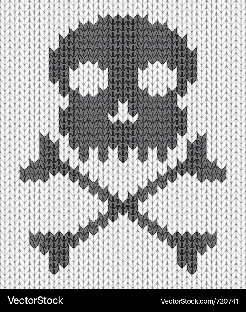 Knitting Skull Vector Images (93)