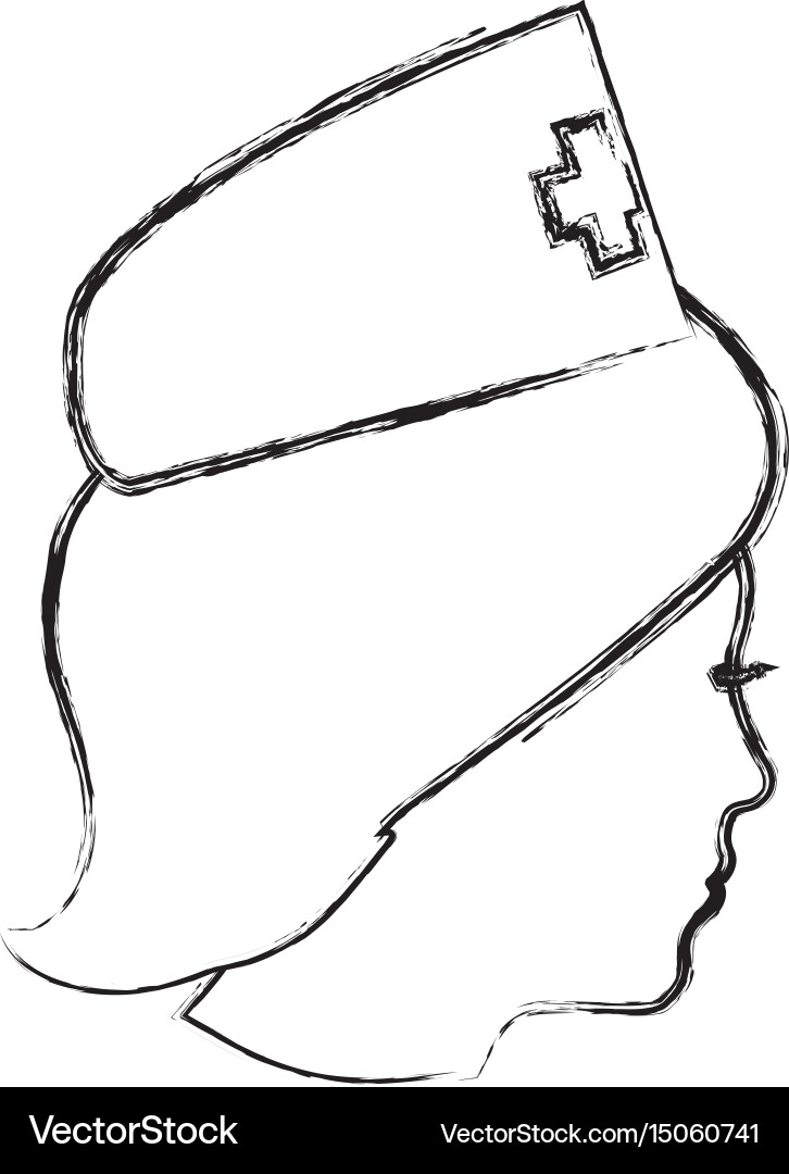 Nurse avatar profile Royalty Free Vector Image