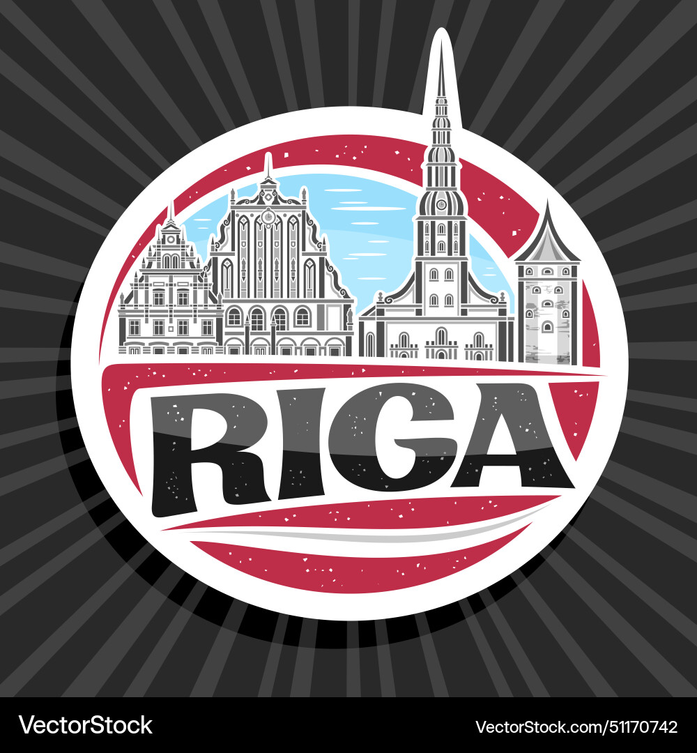 Logo for riga Royalty Free Vector Image - VectorStock