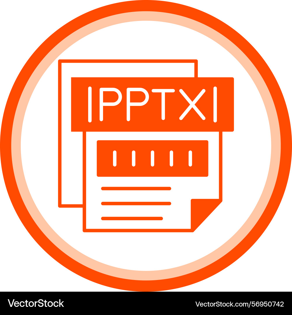 Pptx icon Royalty Free Vector Image - VectorStock