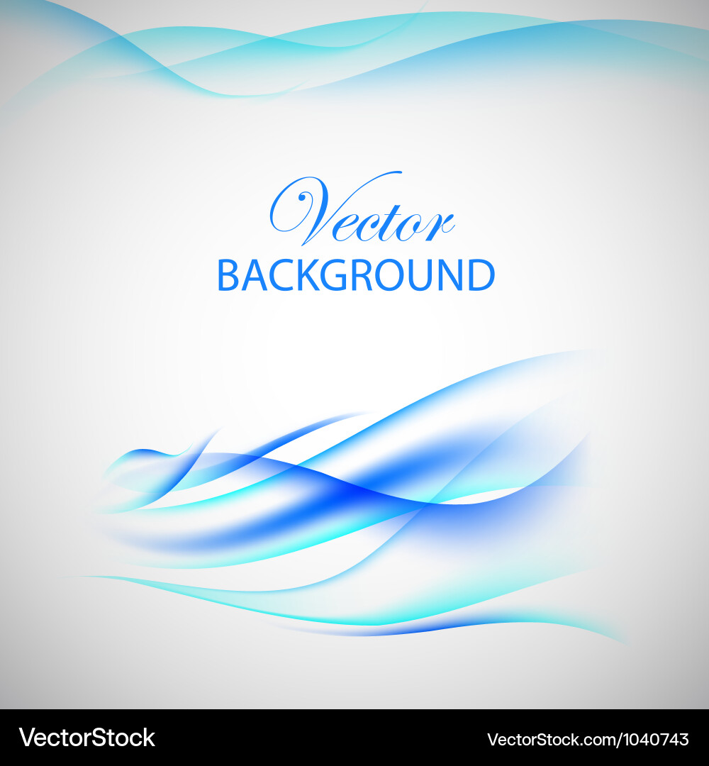 Blue Water Wave Background Royalty Free Vector Image