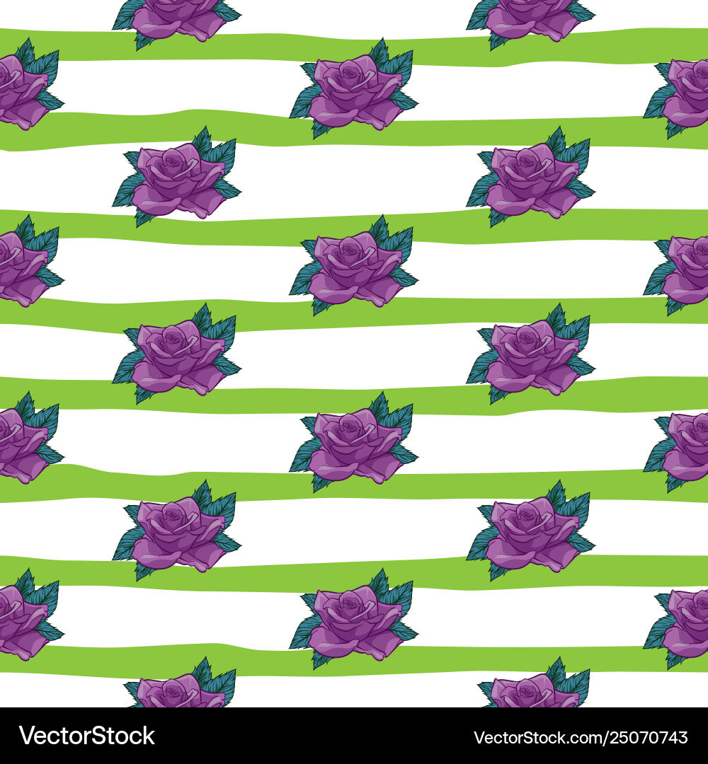 Flower rose seamless pattern floral Royalty Free Vector