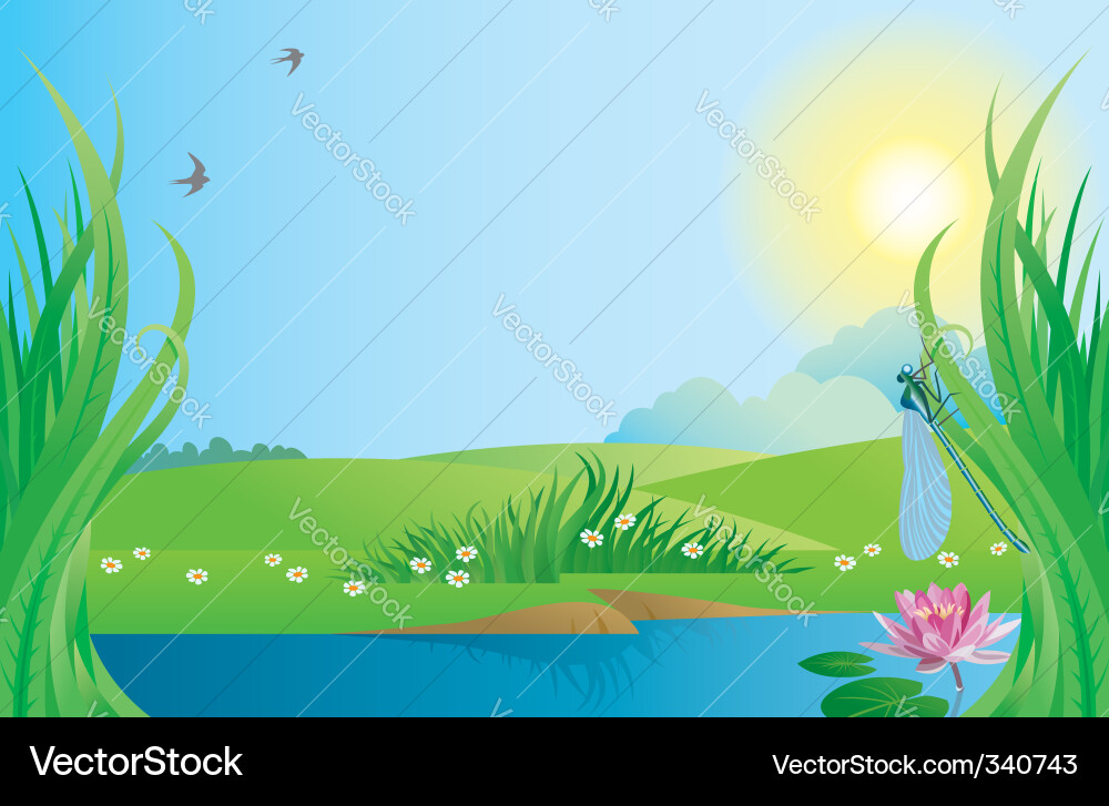 Landscape Royalty Free Vector Image - VectorStock