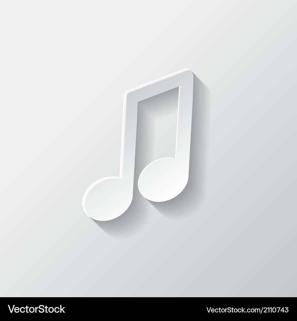 Music note icon musical background Royalty Free Vector Image