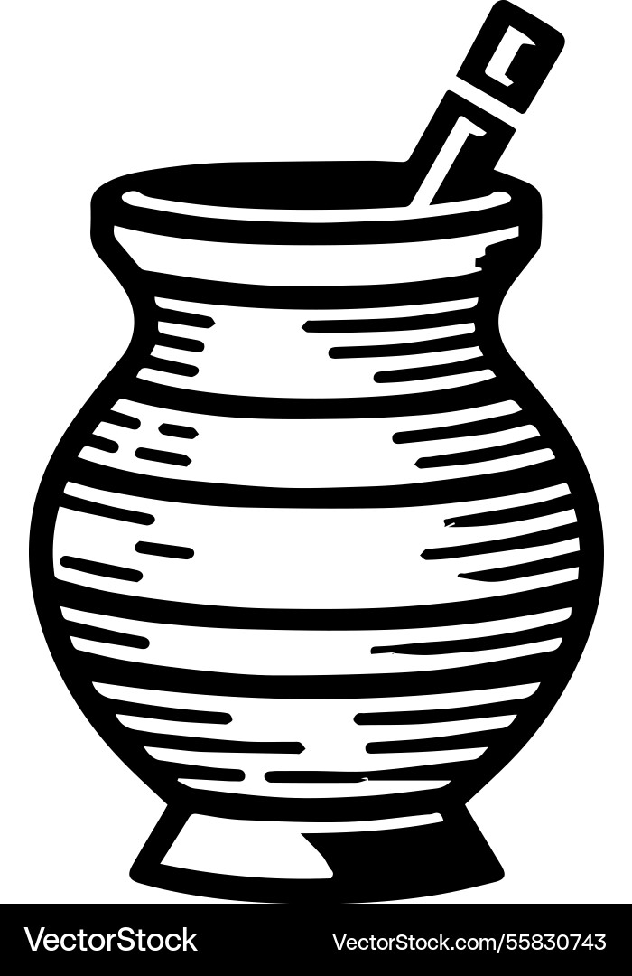 Simple icon of a chicha logo design Royalty Free Vector