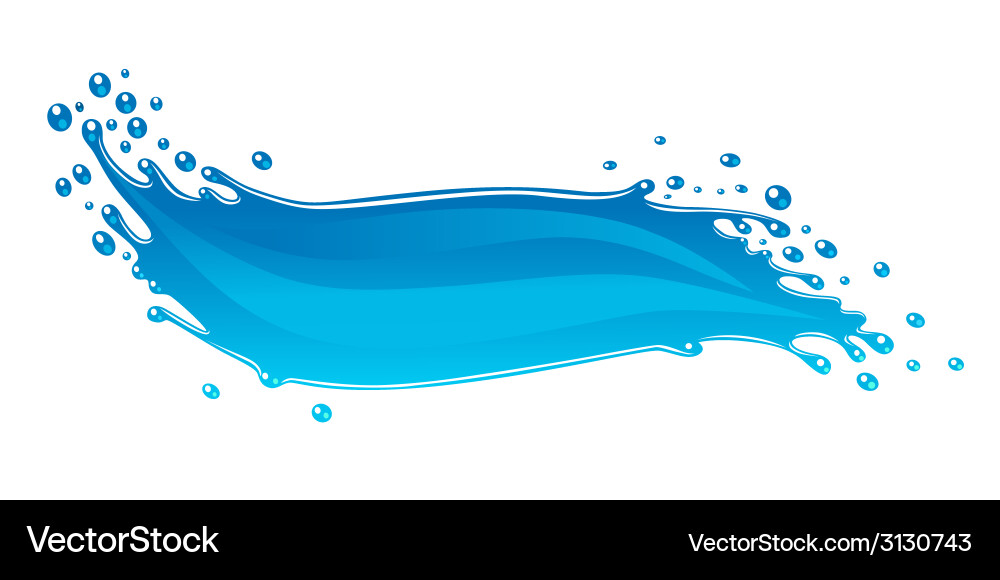 Water banner Royalty Free Vector Image - VectorStock