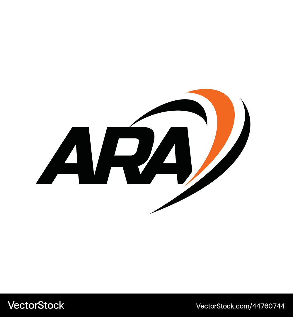 Ara monogram logo Royalty Free Vector Image - VectorStock