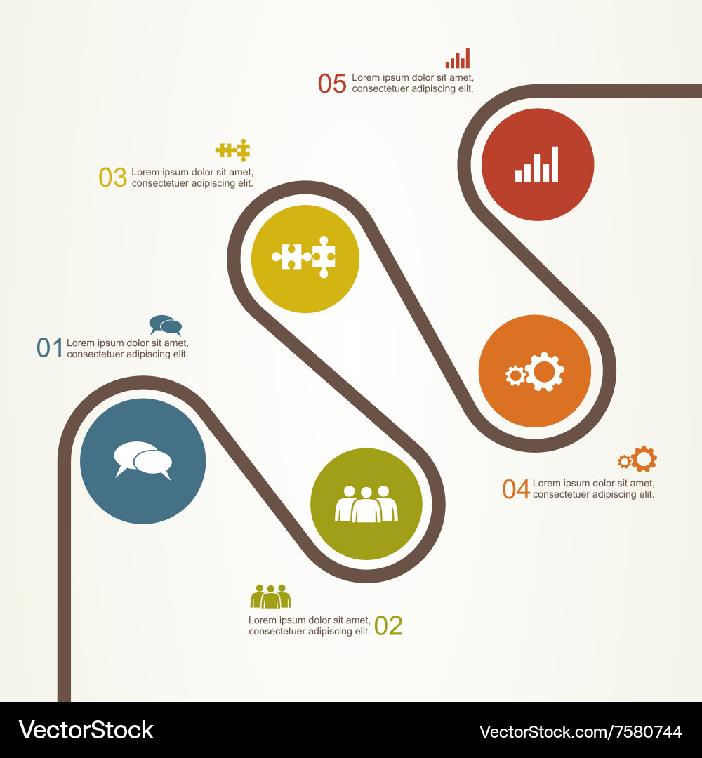 Banner infographic design template Royalty Free Vector Image
