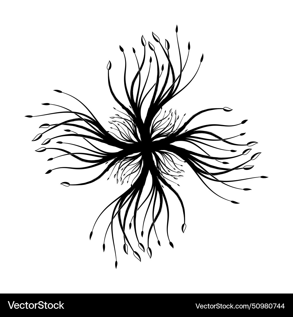 Black sun 0021 Royalty Free Vector Image - VectorStock