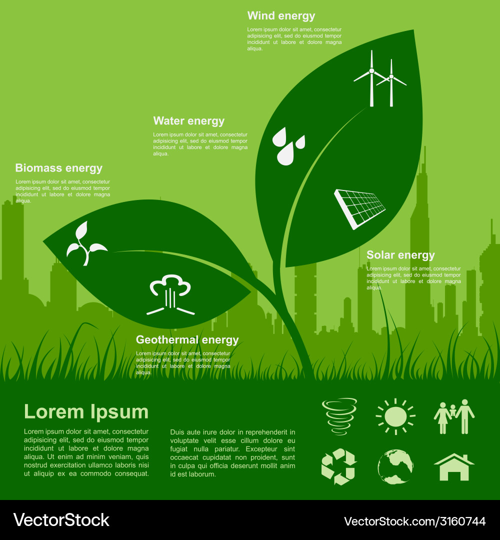 Eco infographic Royalty Free Vector Image - VectorStock