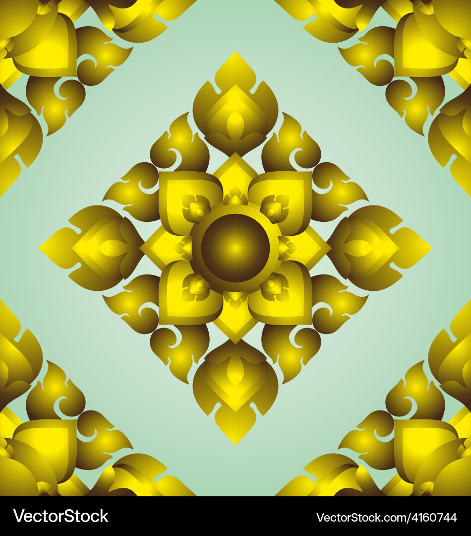 Thai pattern Royalty Free Vector Image - VectorStock