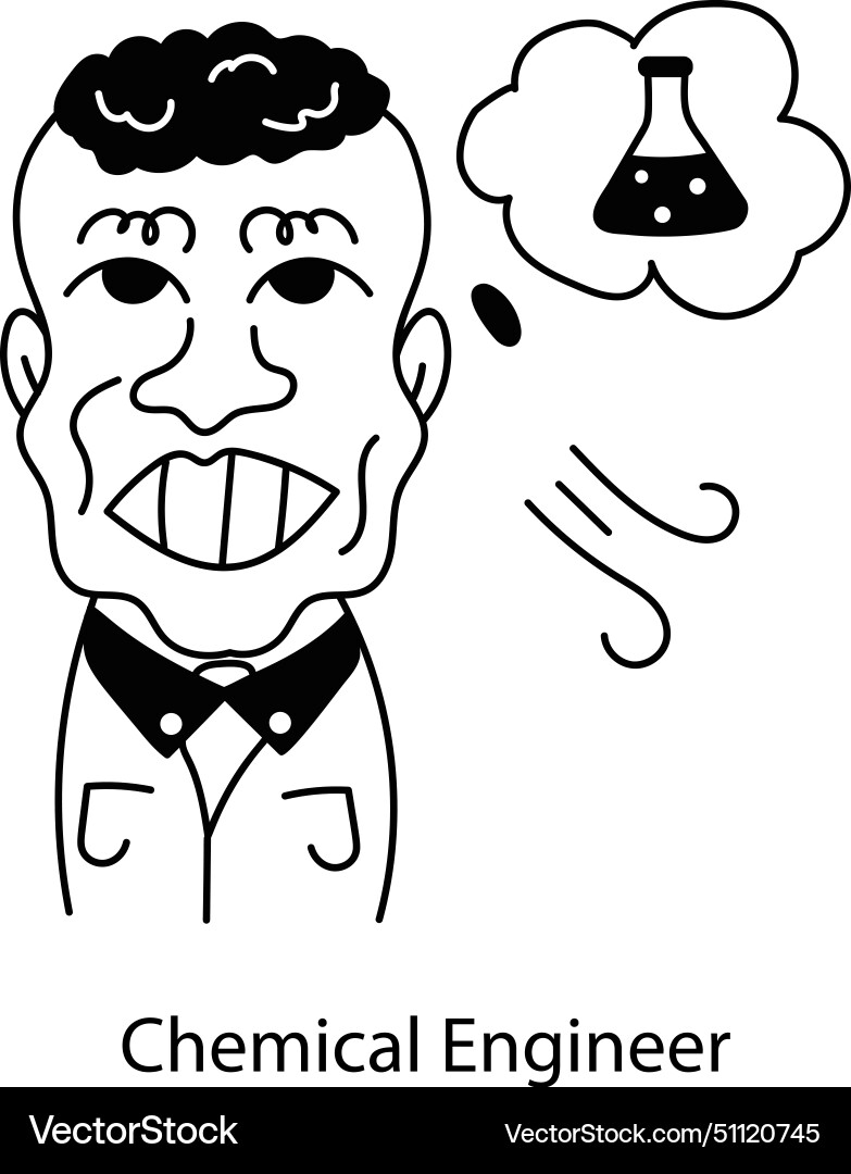 Chemical engineer Royalty Free Vector Image - VectorStock