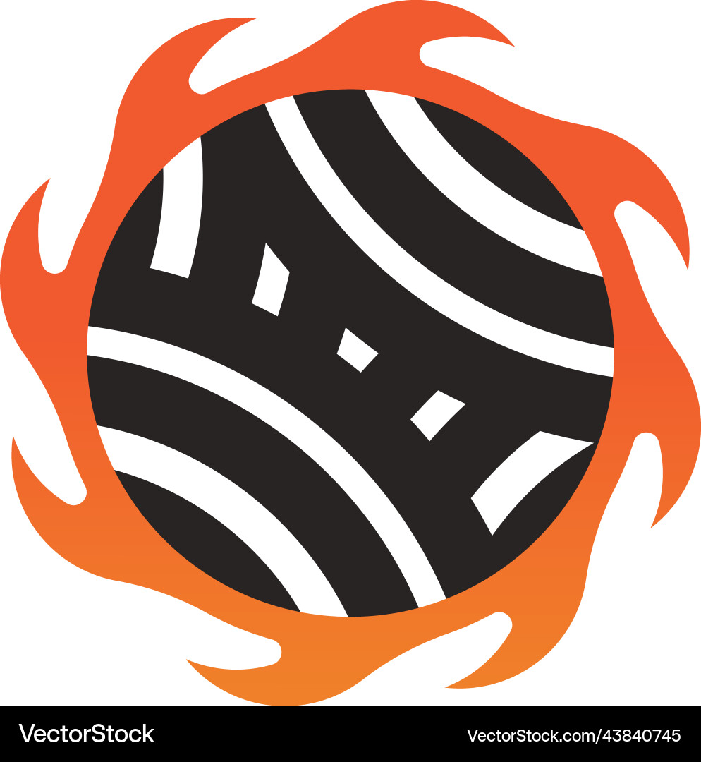 Sepak takraw ball icon Royalty Free Vector Image