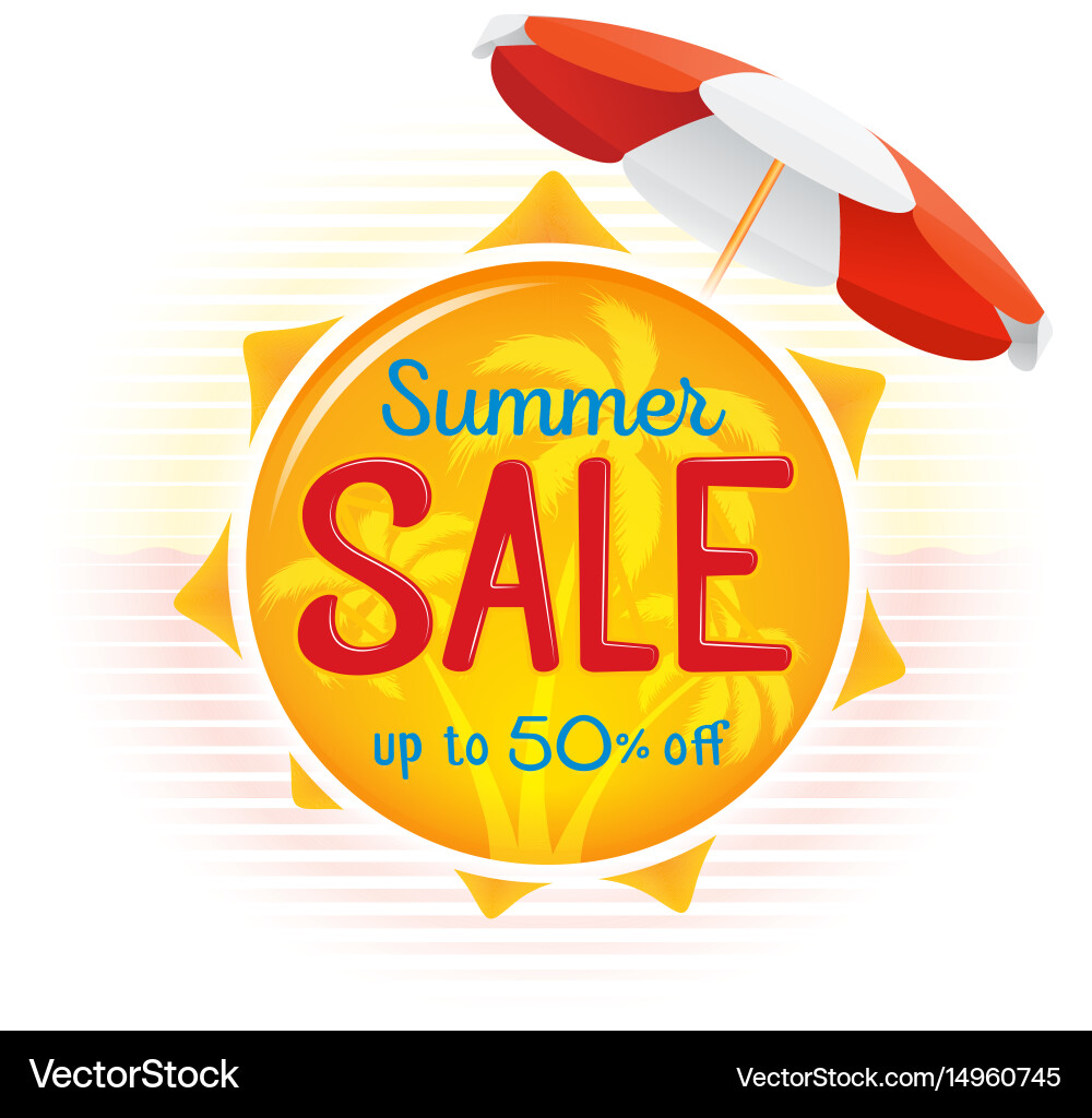 Summer sale label price tag banner badge template Vector Image Summer sale label price tag banner badge template Vector Image