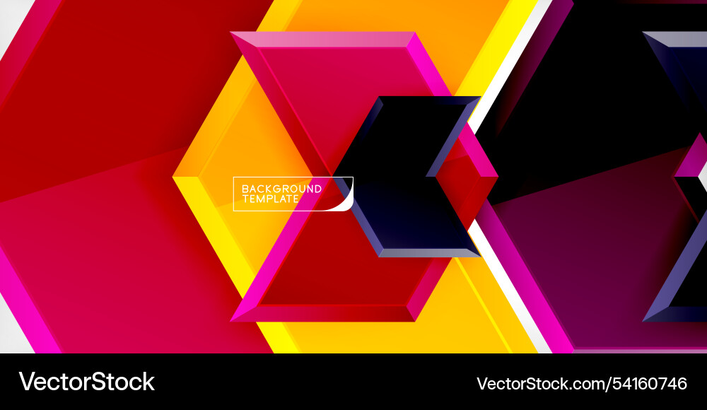 3d arrow techno design template Royalty Free Vector Image