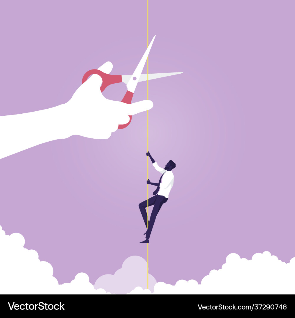 Business risk concept competition Royalty Free Vector Image