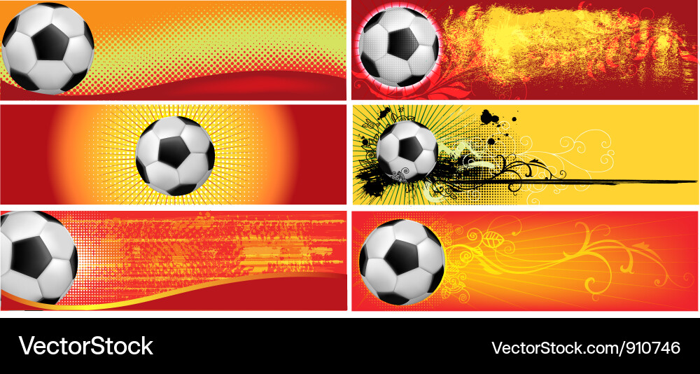 Football backgrounds Royalty Free Vector Image
