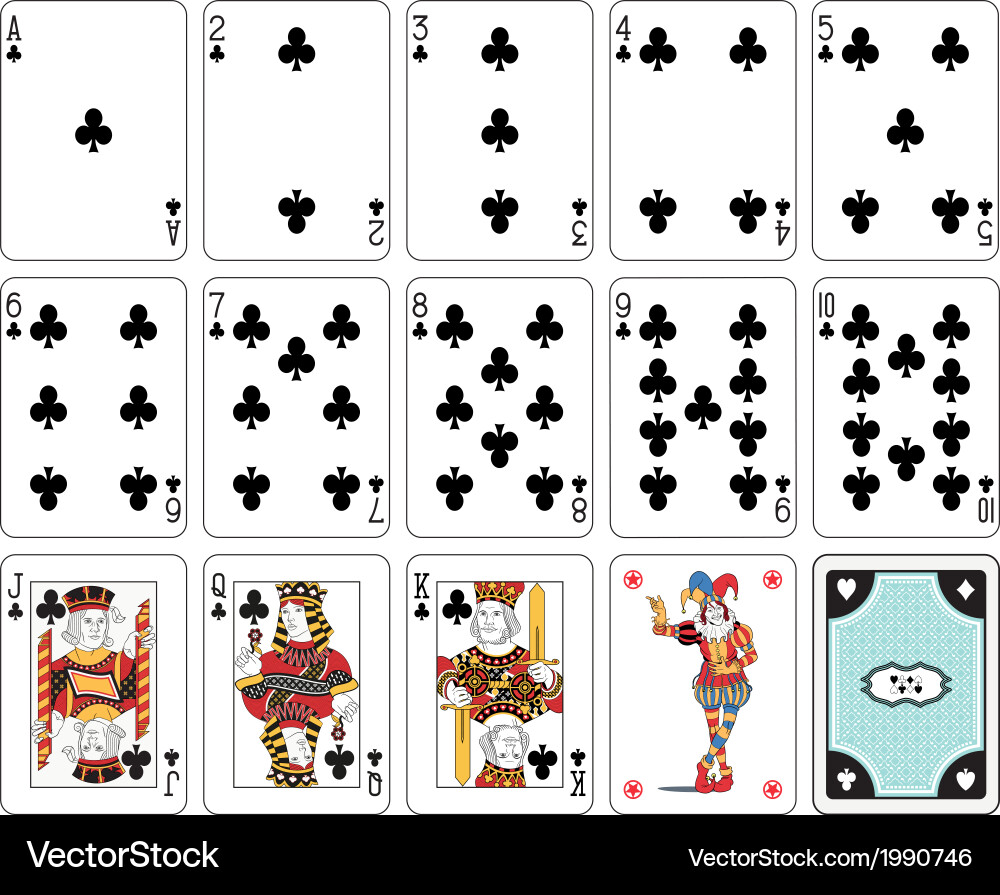 Isolated club suit Royalty Free Vector Image - VectorStock