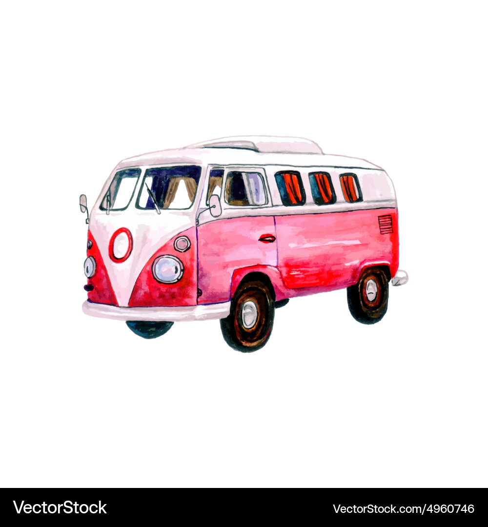 Mini van Royalty Free Vector Image - VectorStock