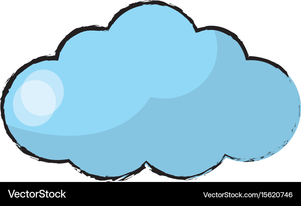 Natural cloud design to fresh weather Royalty Free Vector