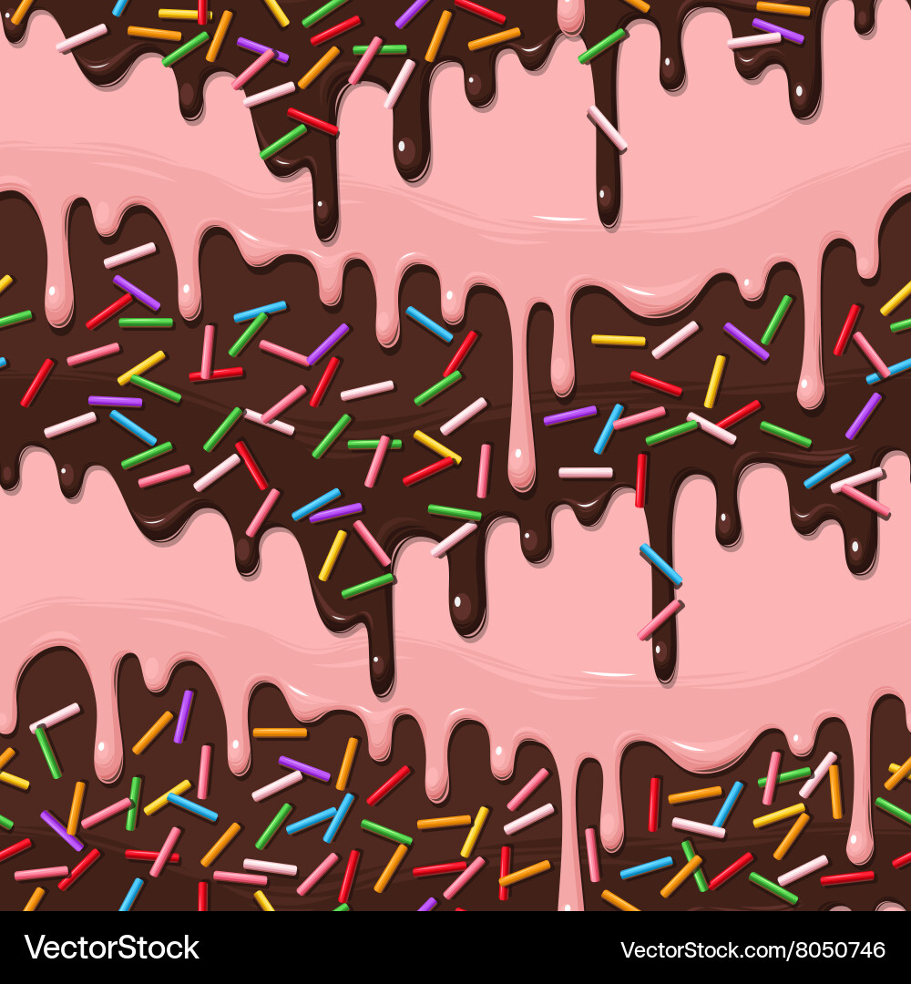 Seamless chocolate glaze Royalty Free Vector Image