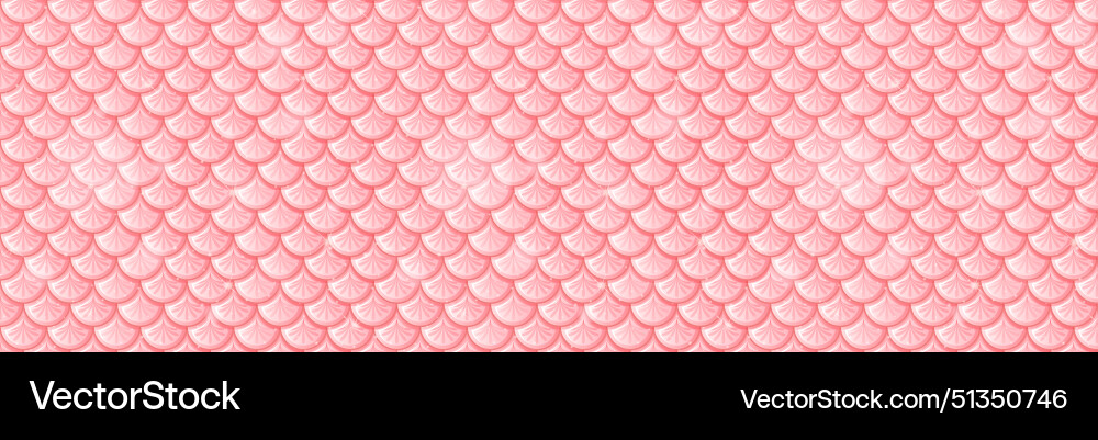 Seamless pattern of stylized pink fish scales Vector Image