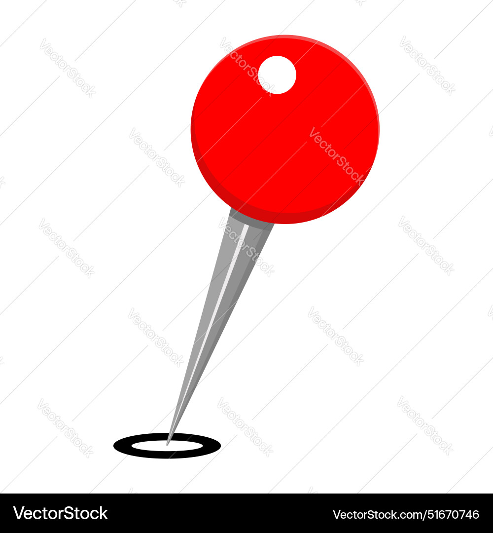 Tilted location pin icon symbol Royalty Free Vector Image