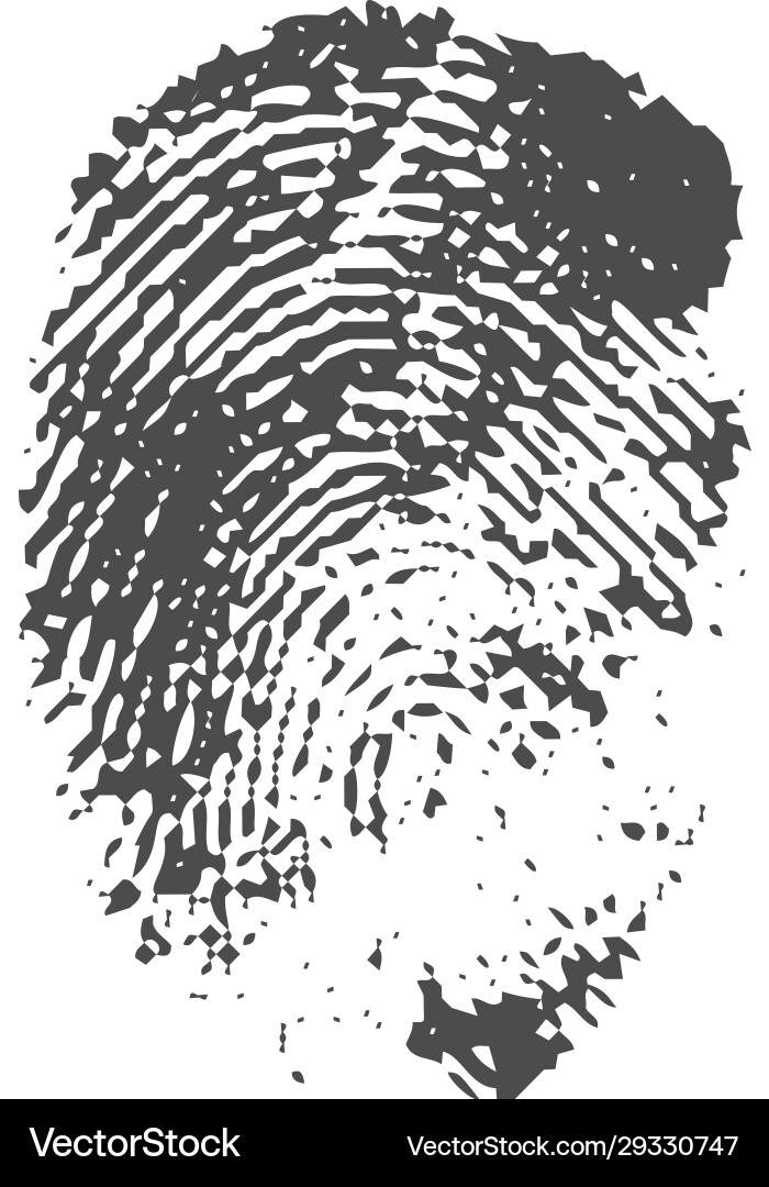 A fingerprint Royalty Free Vector Image - VectorStock