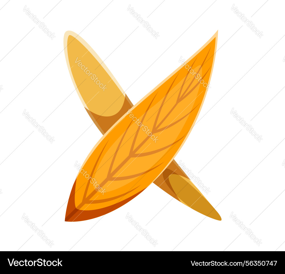 Autumn fall font typeface birch leaf letter x Vector Image