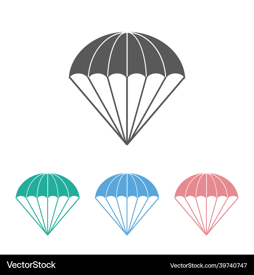 Fallschirm Lizenzfreies Vektorbild - VectorStock