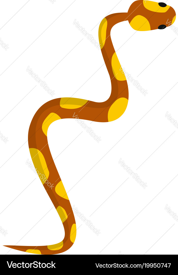 Snake icon cartoon style Royalty Free Vector Image