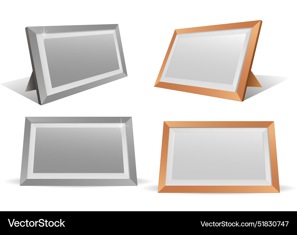 Wooden frame display eps Royalty Free Vector Image