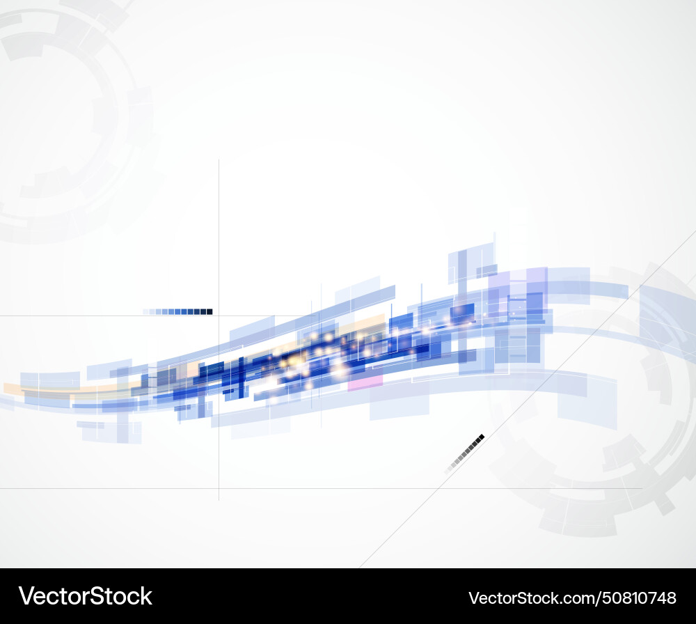 Abstract blur wave computer technology business Vector Image