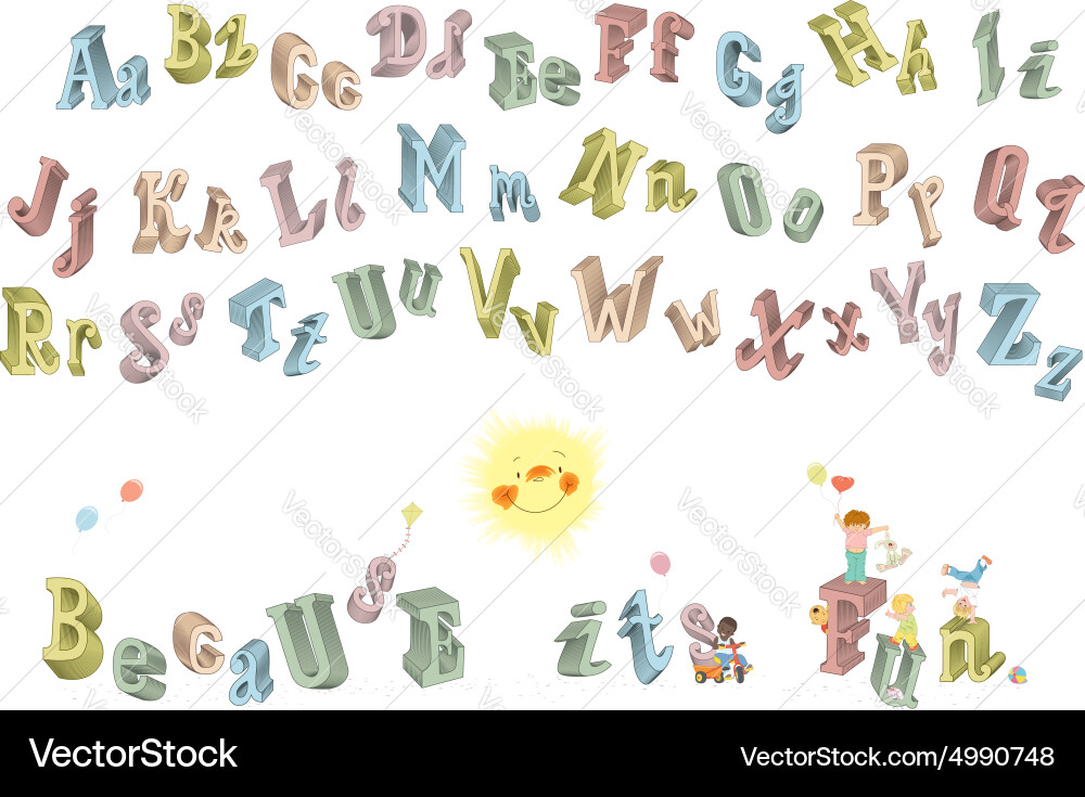 Alphabet Royalty Free Vector Image - VectorStock