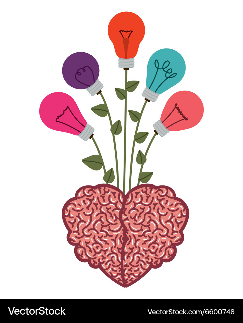 Brain thinking design Royalty Free Vector Image